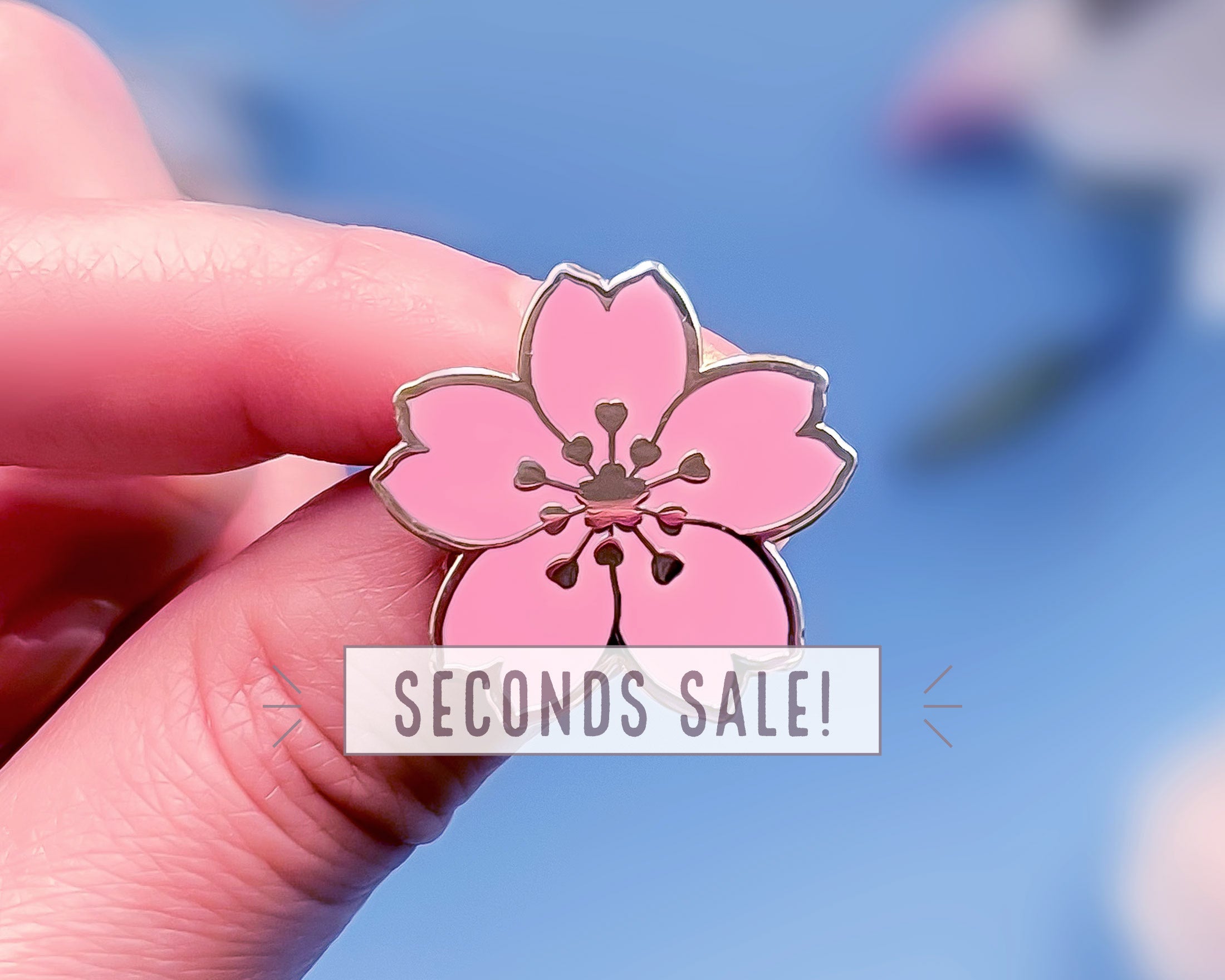 Mini Sakura Enamel Pin Seconds Alum And Ink