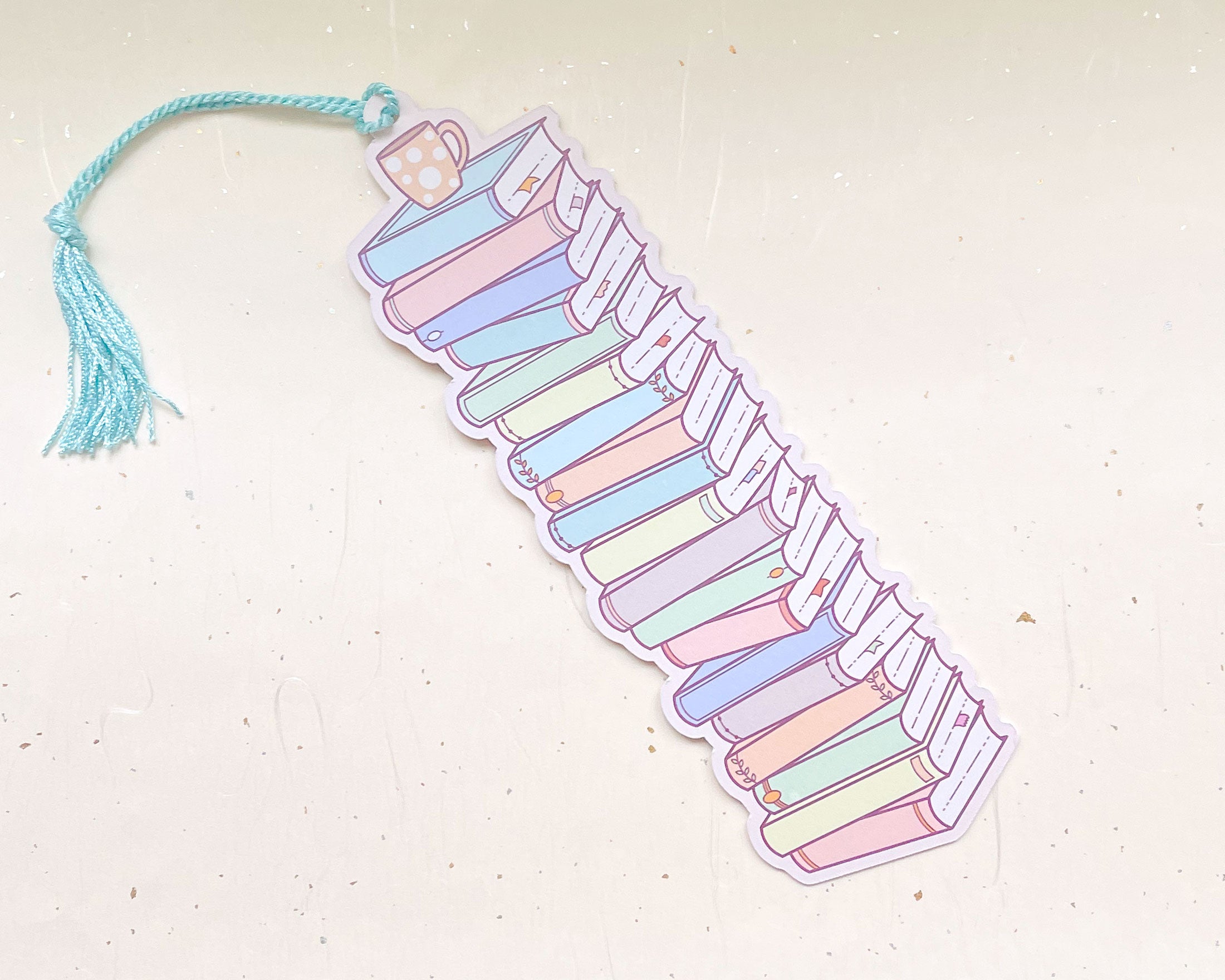 Alcott Stack of Books Reading Tracker Bookmark With Green Tassel – Alum ...