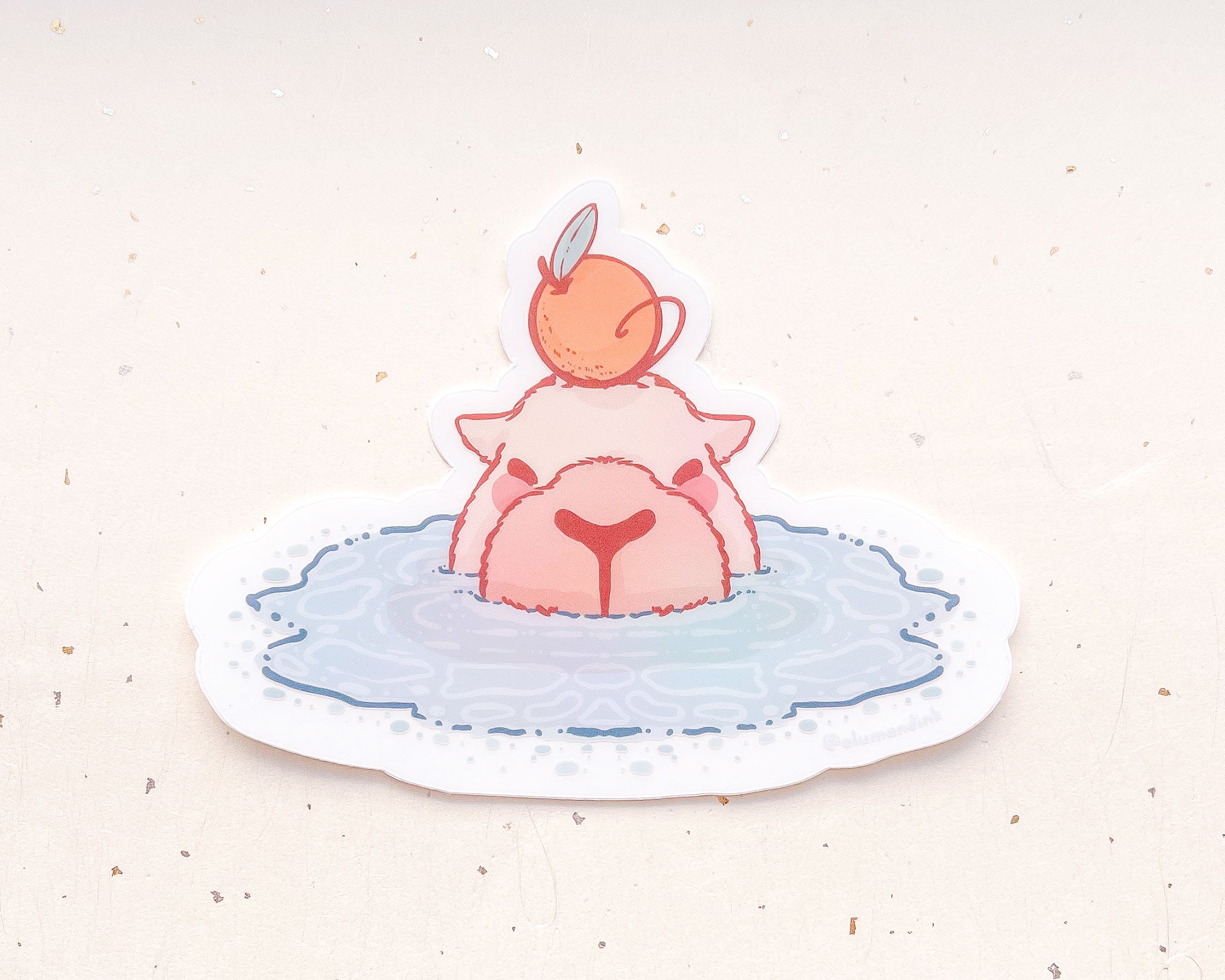 Menacing Curly Clear Vinyl Sticker – Alum and Ink