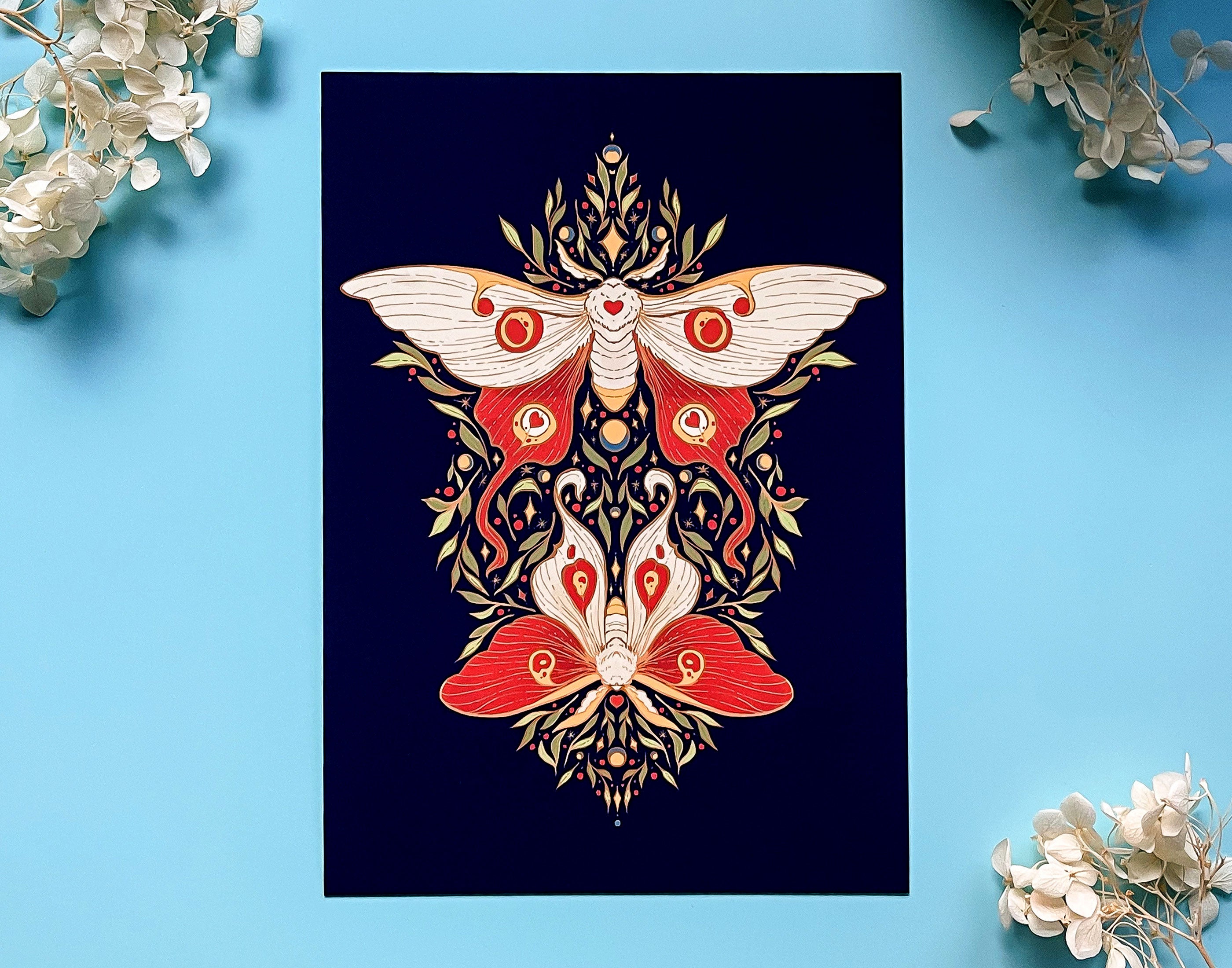 Magic Moths Art Print – Alum and Ink