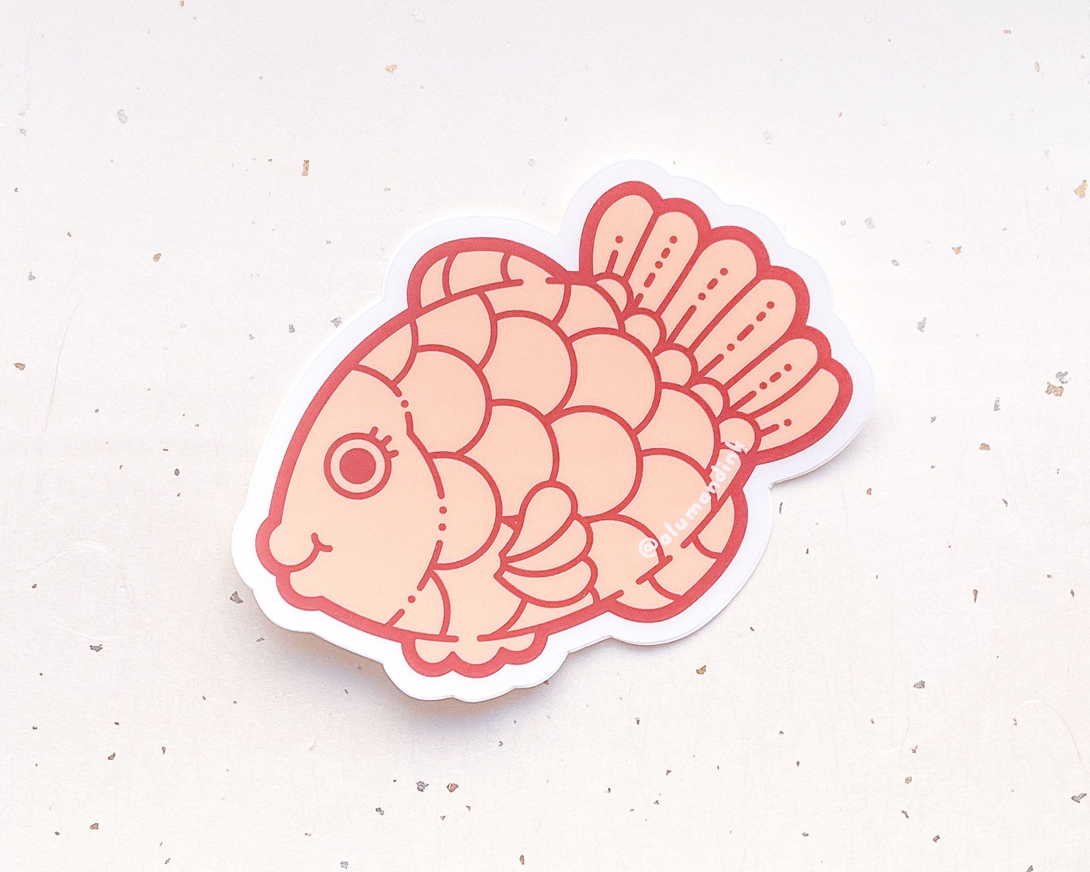 Taiyaki Fish Pastry Clear Vinyl Sticker – Alum and Ink