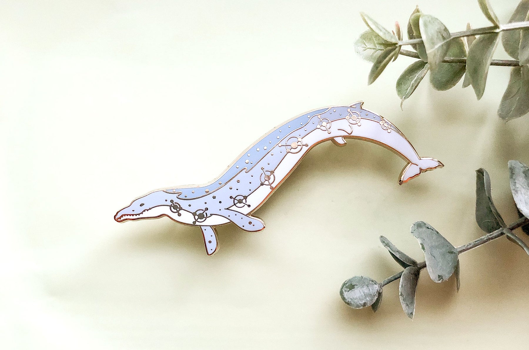 Prehistoric Timeline Basilosaurus Enamel Pin – Alum and Ink