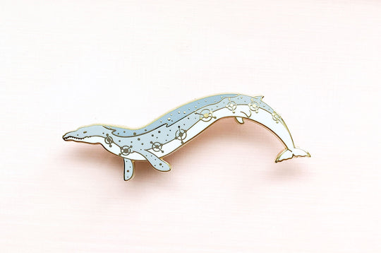 Prehistoric Timeline Basilosaurus Enamel Pin – Alum and Ink