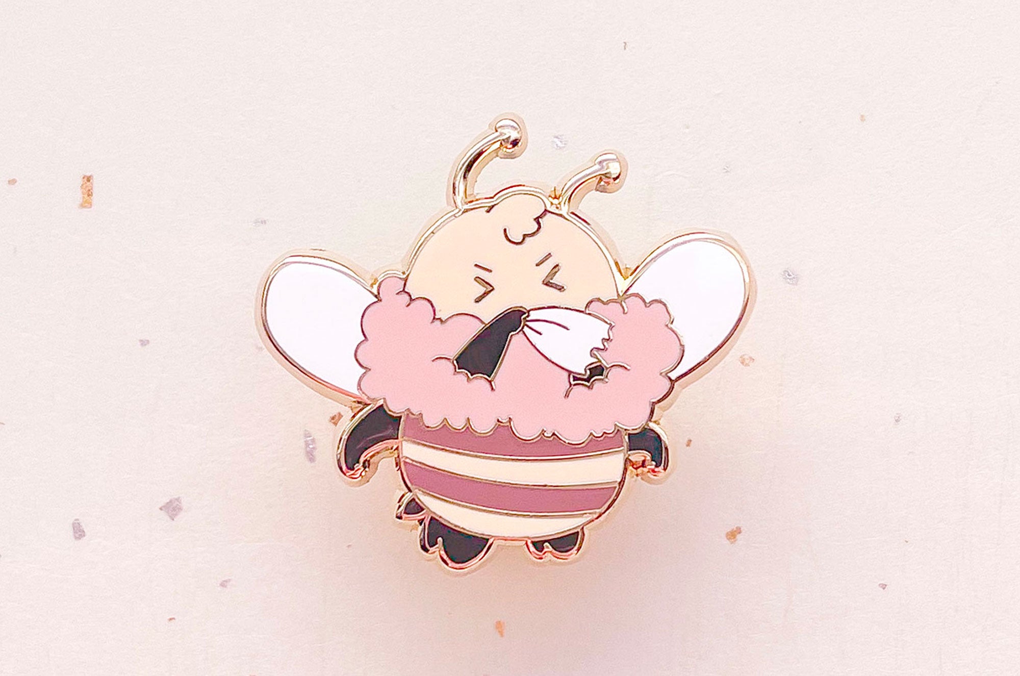 Bee's Sneeze Enamel Pin – Alum and Ink