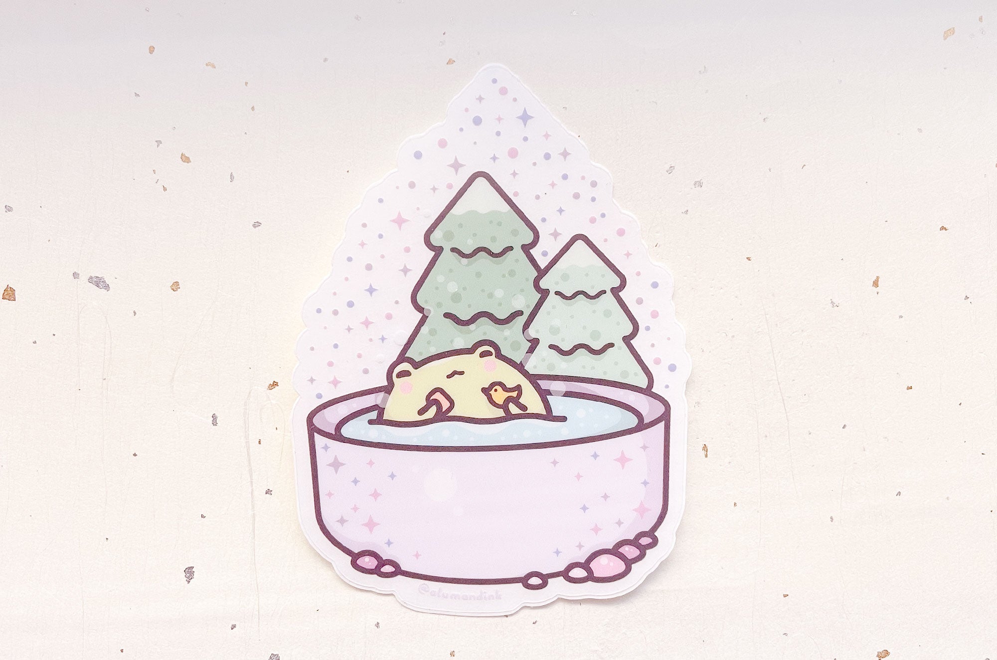 Gogo Bubble Bath Clear Vinyl Sticker – Alum and Ink