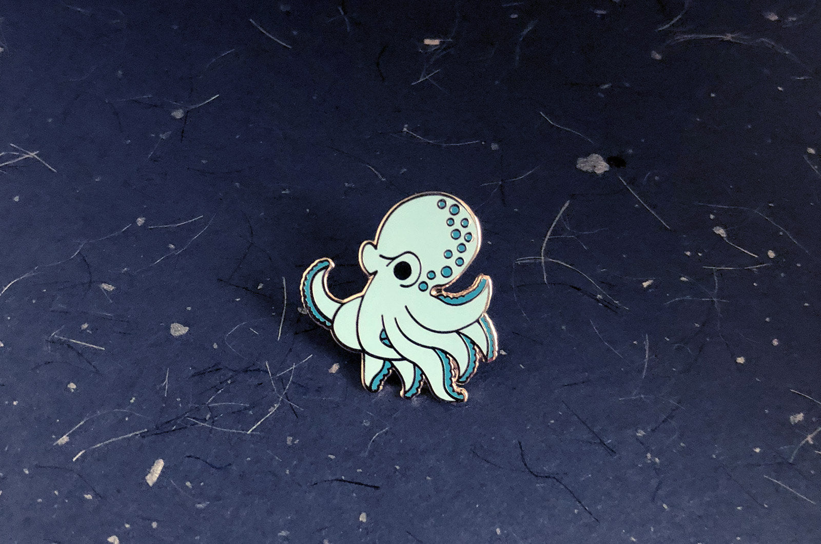 Chibi Octopus Enamel Pin – Alum and Ink