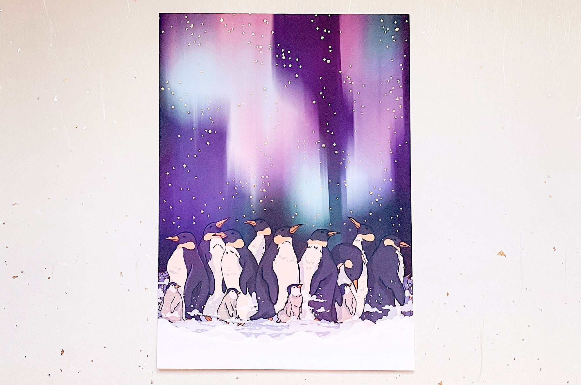 Emperor Penguin Dads Art Print – Alum and Ink