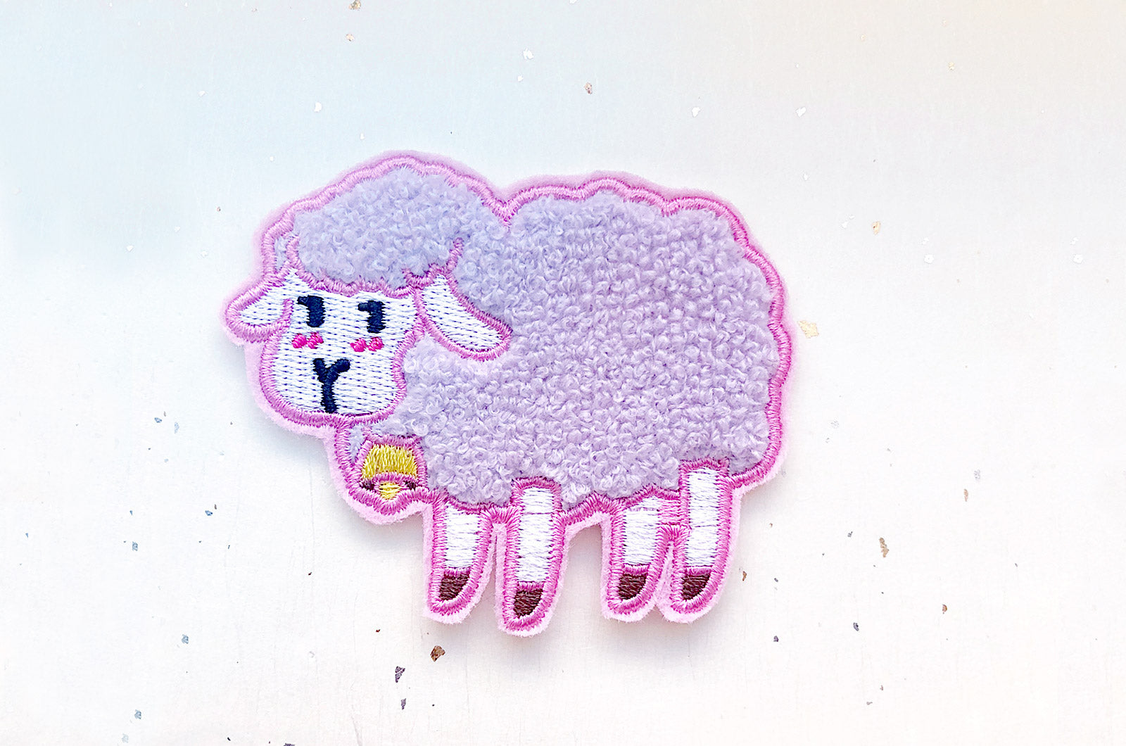 Fluffy Sheep Embroidered Patch – Alum and Ink