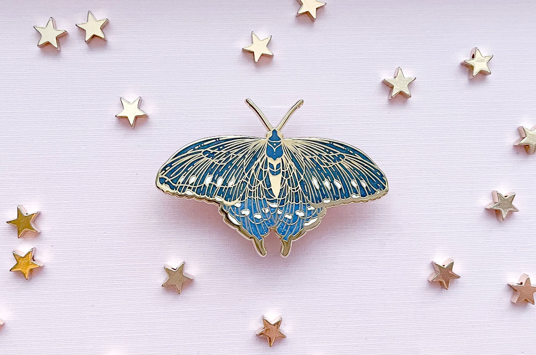 Pipevine Swallowtail Butterfly (Battus philenor) Enamel Pin – Alum and Ink