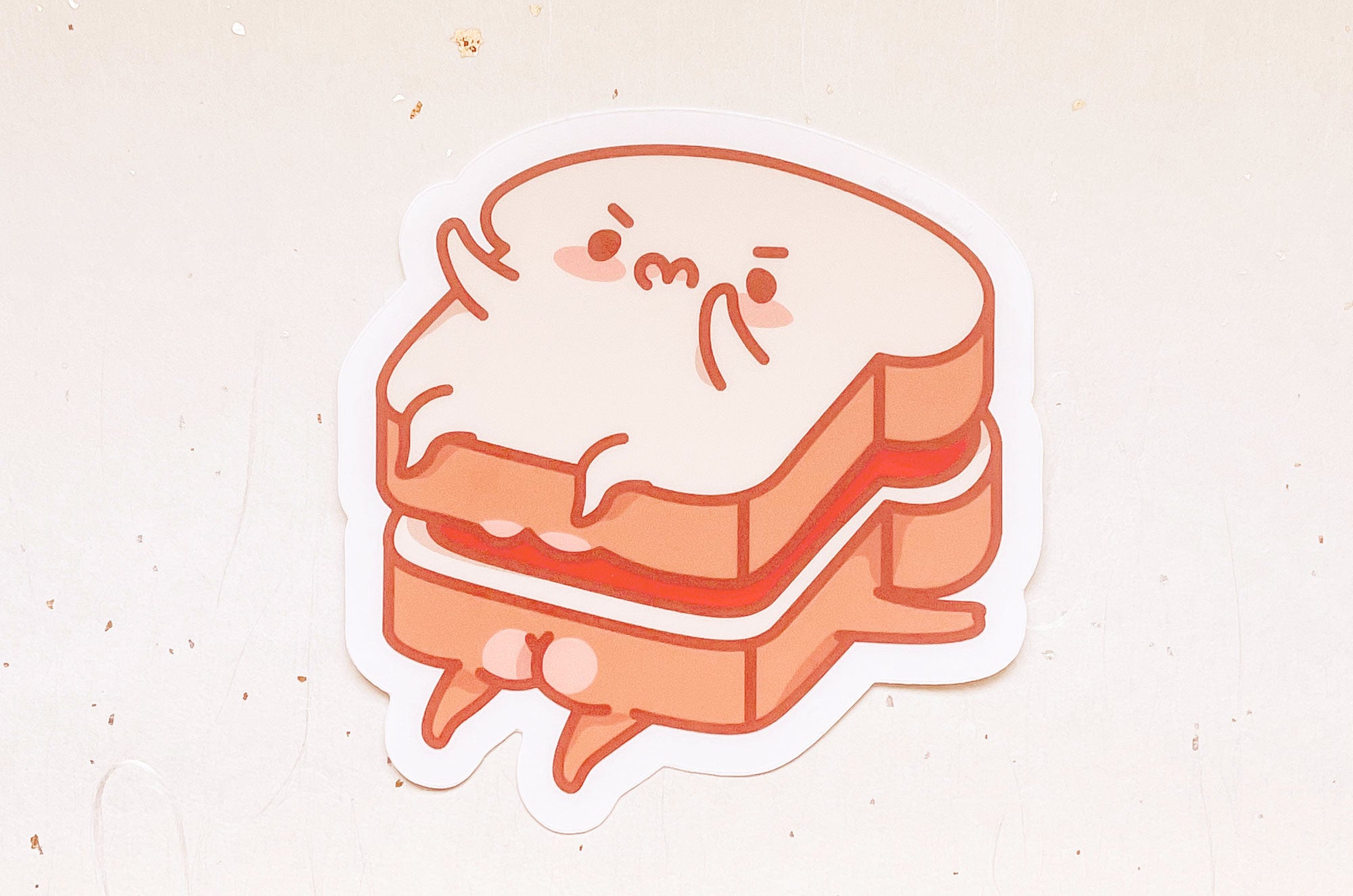 Toasties Clear Vinyl Sticker – Alum and Ink