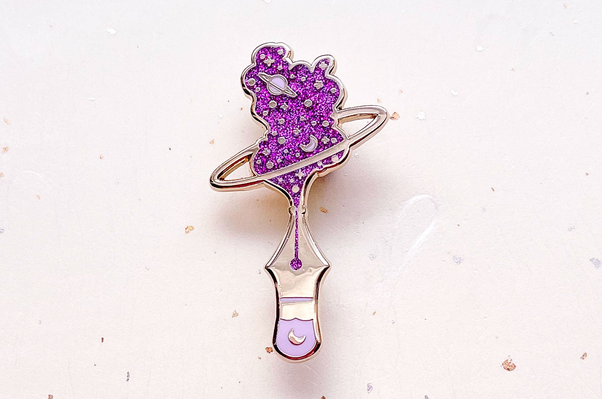 Inky Stars Enamel Pin – Alum and Ink